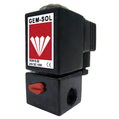 GEM-SOL GEM-B-23 DIRECT OPERATED SOLENOID COIL VALVE 12V DC 10W COIL ...