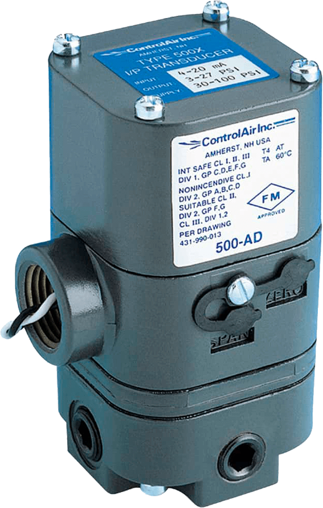 Control Air Type 500 Electropneumatic I/P Transducer (I/P, E/P) | JMC ...