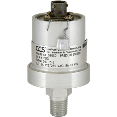 Custom Control Sensors, LLC 611G Series Pressure Switch | Yodify.com