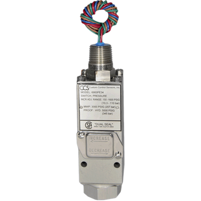 6900PE Pressure Switch - Telematic Controls | Telematic Controls Inc.