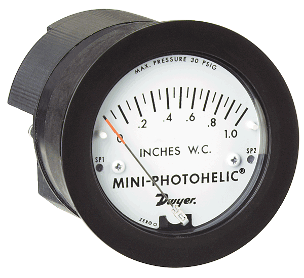 Series MP Mini-Photohelic Differential Pressure Switch/Gauge | JMC ...