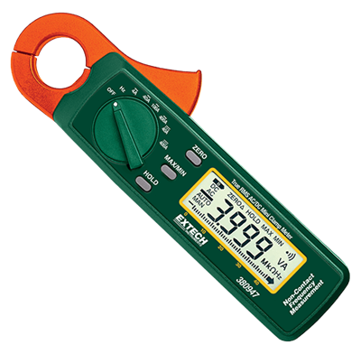 Extech 380947 400A True RMS AC/DC Mini Clamp Meter | Yodify.com