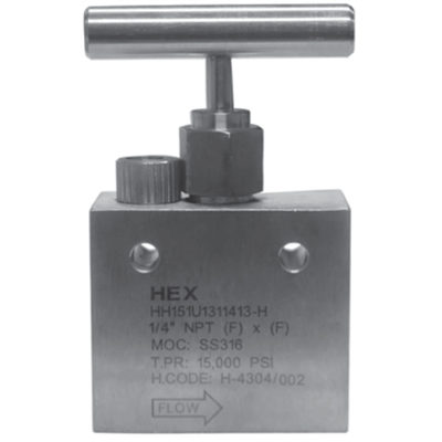 Hex Valve HH Series High Pressure Needle Valve