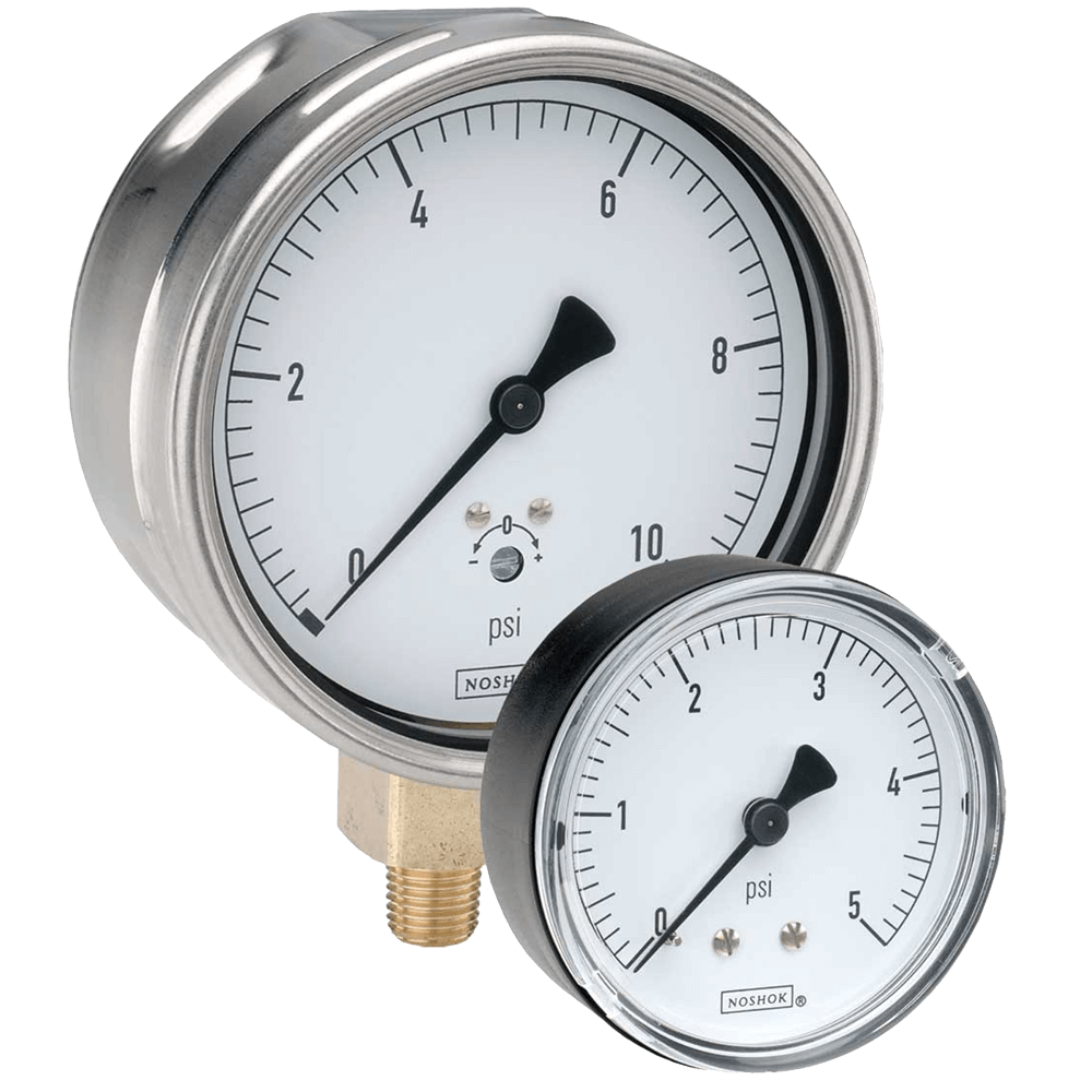 Noshok 200 Series Pressure Gauge | Rust Automation & Controls, Inc.
