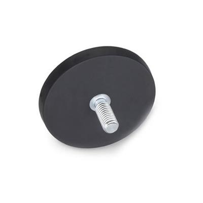 Otto Ganter GN 51.3 Retaining Magnet Disc Shaped with Threaded Stud ...