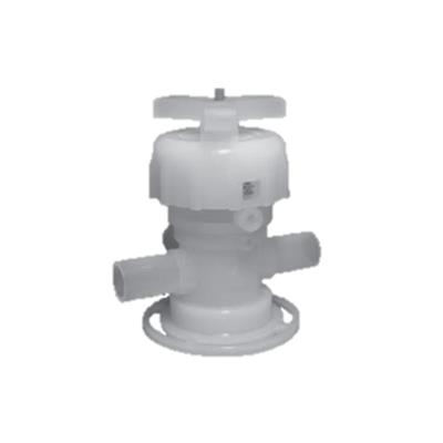 Parker Hannifin Corp. UHP PFA Manual Diaphragm (3/4 inch) 3-Way Valve ...