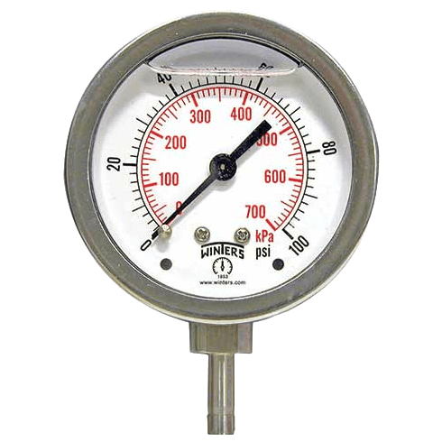 Winters Instruments PTS Tube Stub Pressure Gauge | Parker Technical Sales